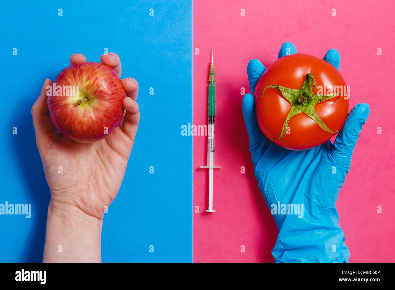 Blue apple fruit genetically modified hi-res stock photography and ...