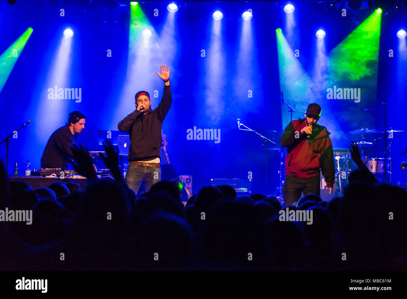 The Lucerne rapper Melo live at Schüür Luzern, Switzerland Stock Photo ...