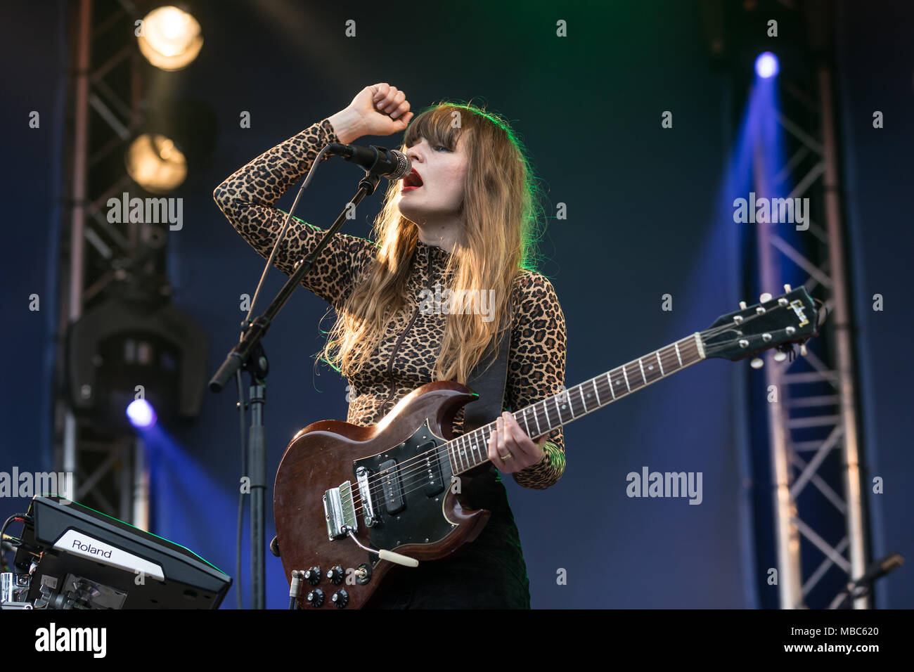 The Swedish singer Jennie Abrahamson live at the 25th Blue Balls ...