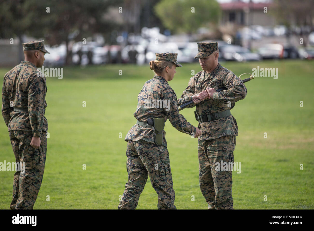 U.S. Marine Sgt. Maj. Earl Budd, sergeant major of 7th Engineer Support ...