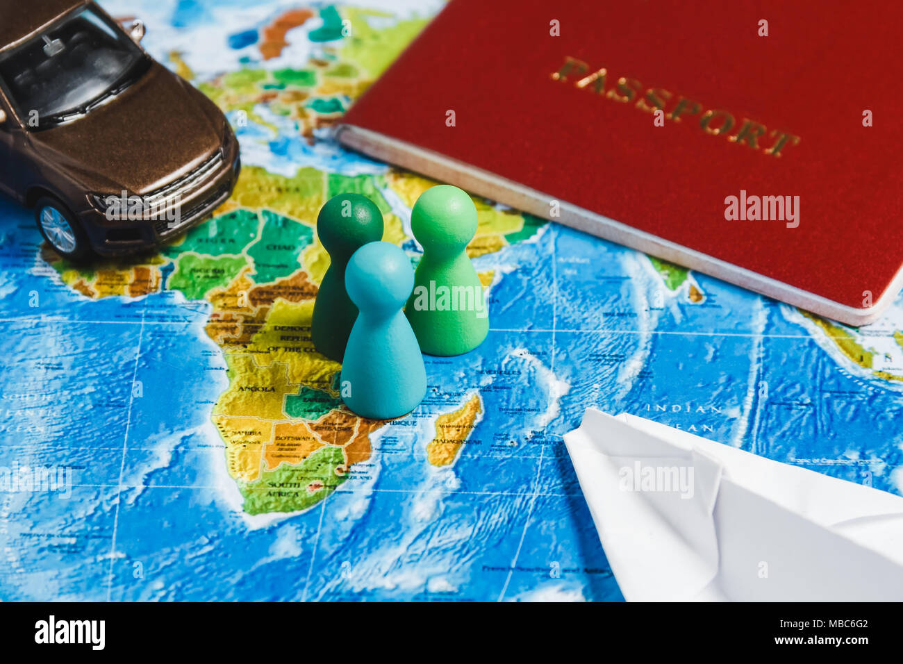 Red route map hi-res stock photography and images - Alamy