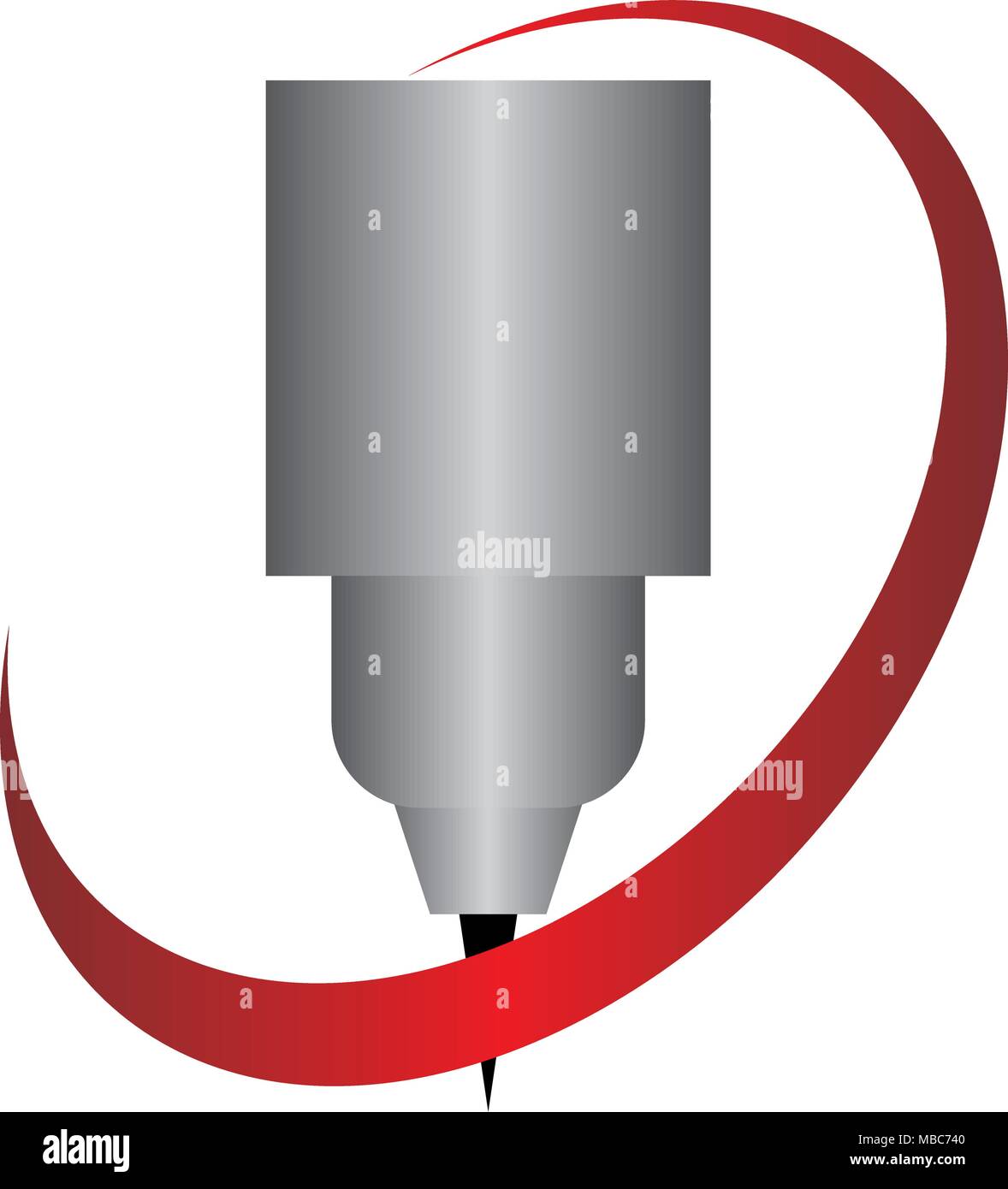 CNC Service Logo Design Template Vector Stock Vector Image & Art - Alamy