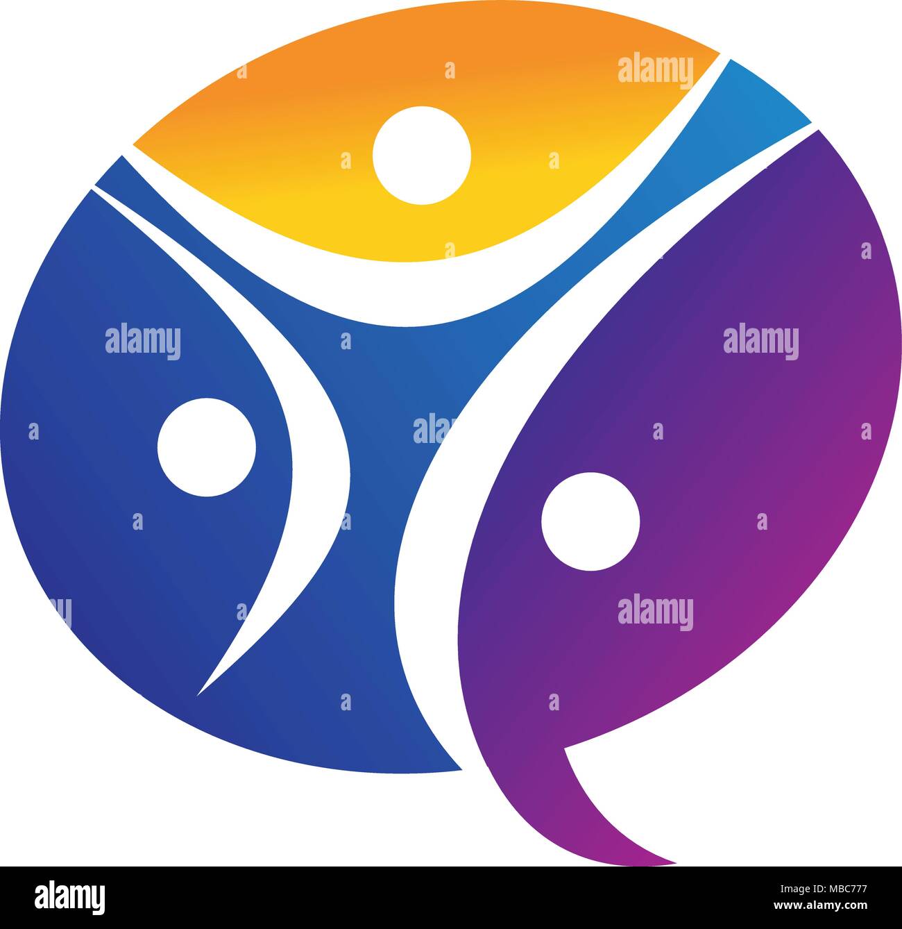 Synergy Communication Logo Design Template Vector Stock Vector Image ...