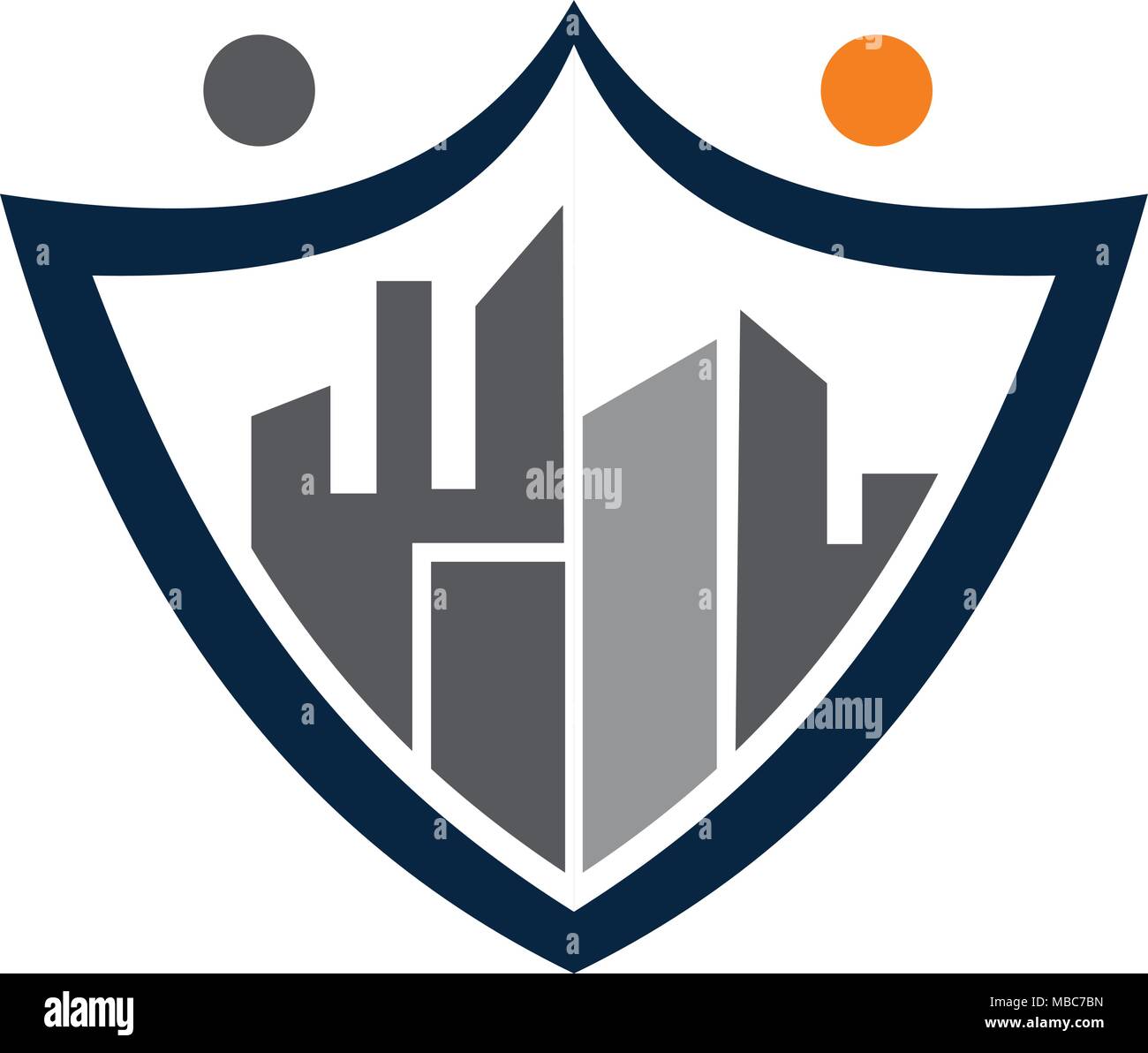 Property Protection Logo Design Template Vector Stock Vector Image ...