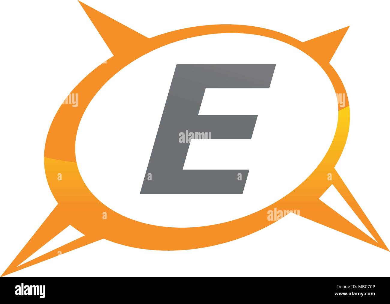 Compass Guide Solution Letter E Stock Vector Image & Art - Alamy
