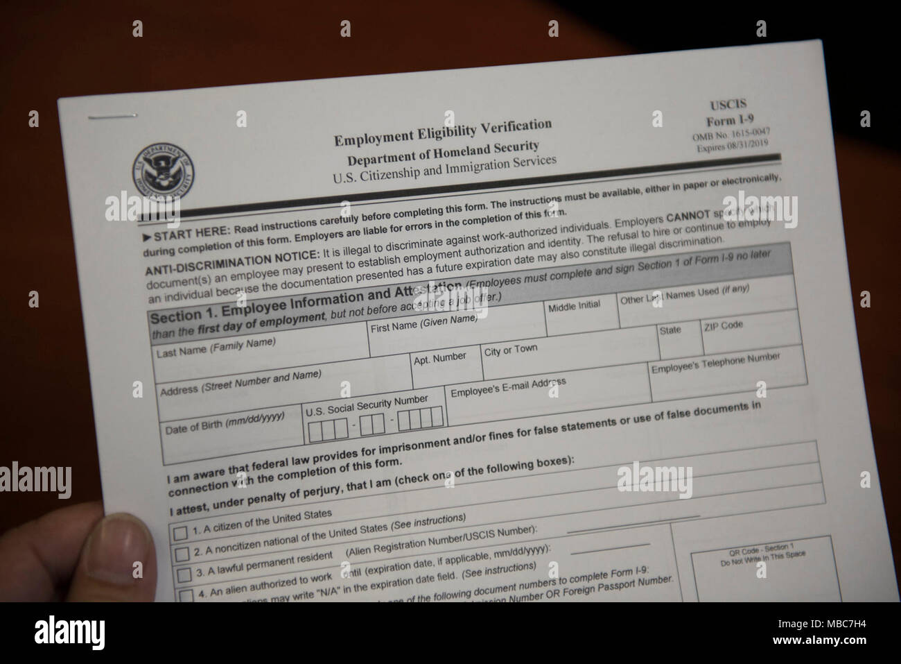 U S Immigration And Customs Inspection High Resolution Stock ...