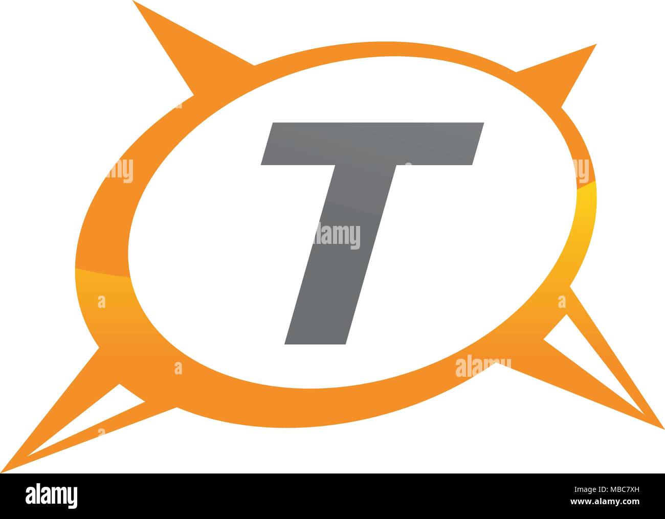 Compass Guide Solution Letter T Stock Vector Image & Art - Alamy