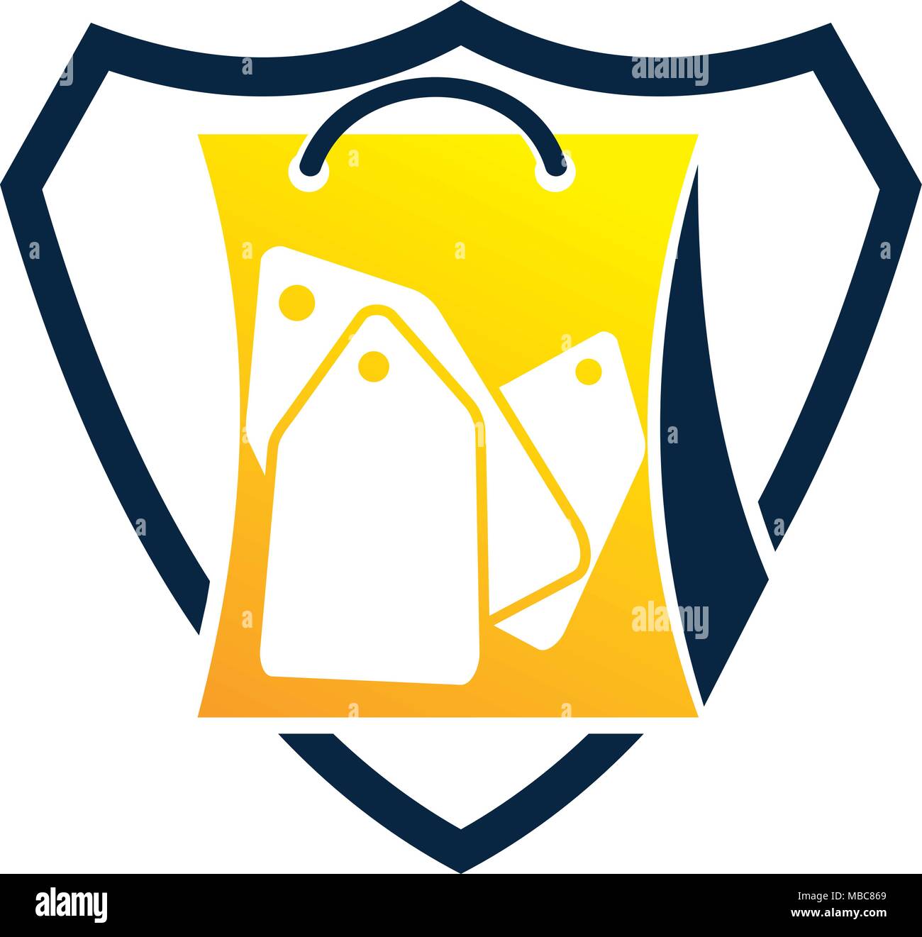 Bundle Shopping Logo Design Template Vector Stock Vector Image & Art ...