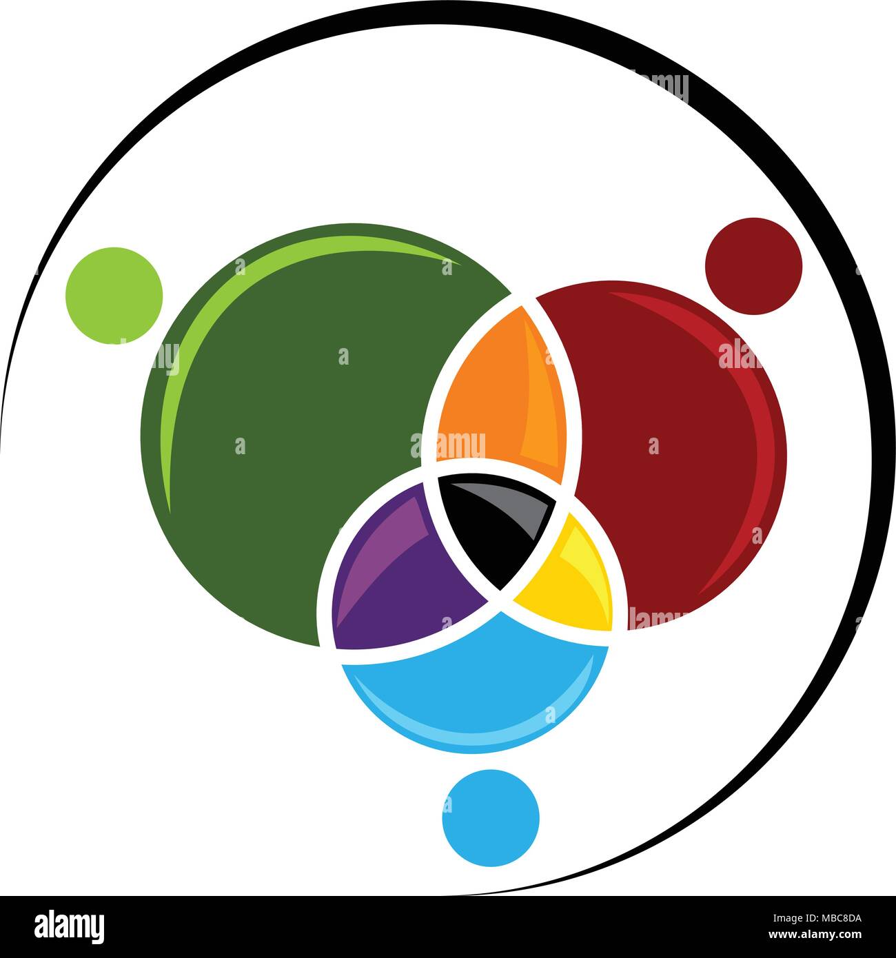 Business Teamwork Logo Design Template Vector Stock Vector Image & Art ...