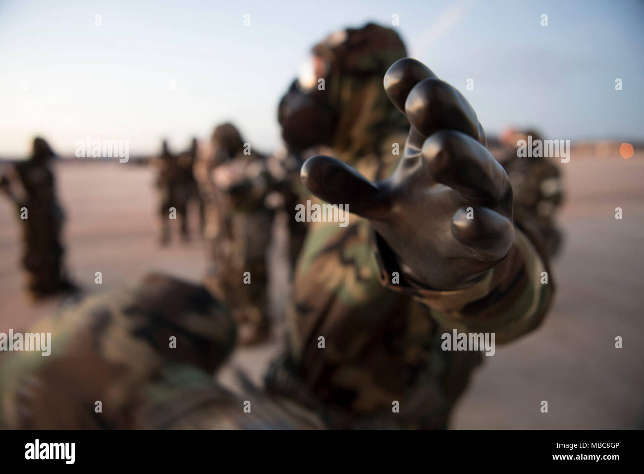 Airmen from the 621st Contingency Response Wing simulate ...