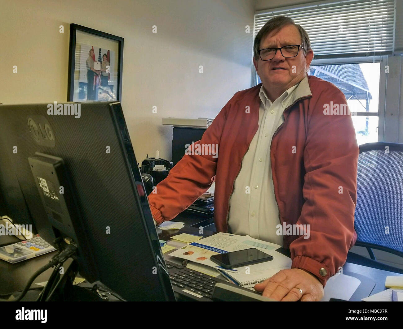 Calif. (Feb. 15, 2018) Robert Dooley, student management officer at ...