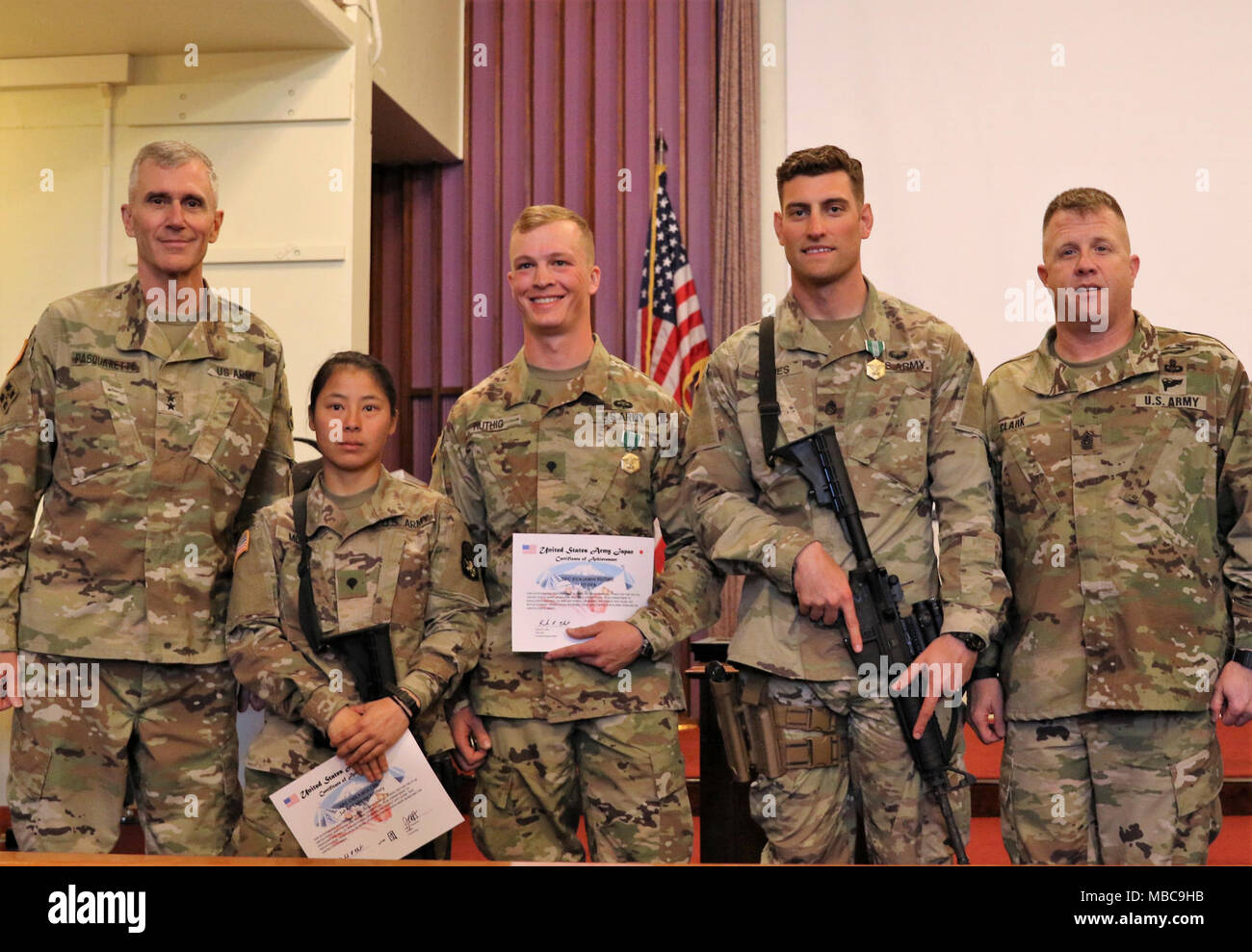 (from left to right) United States Army Japan commanding general Maj ...