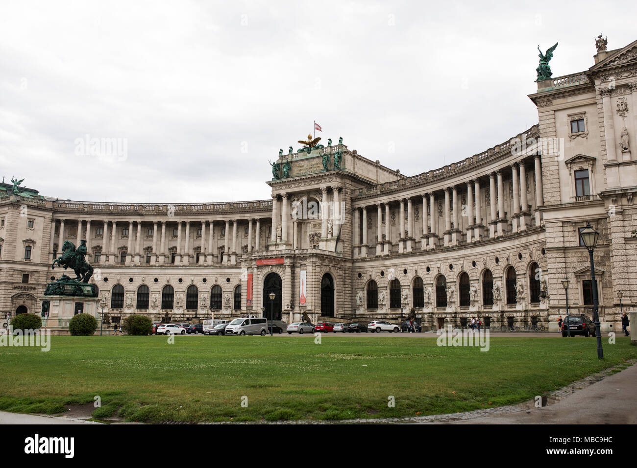 The Hofburg, the former imperial palace of the Habsburgs, in Vienna ...