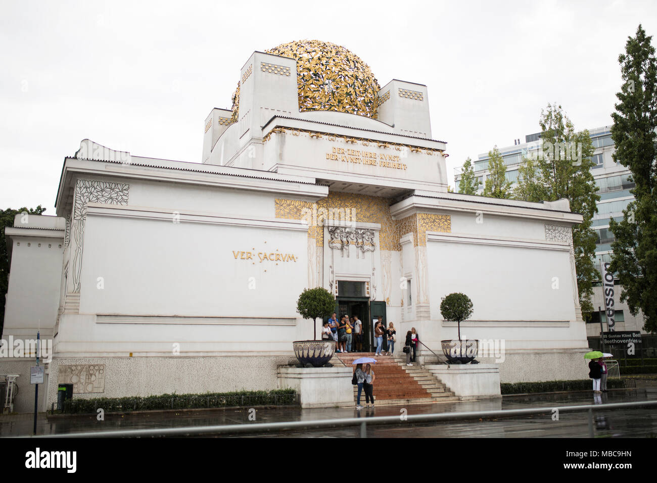 The Secession building in Vienna's Karlsplatz, a museum honoring ...