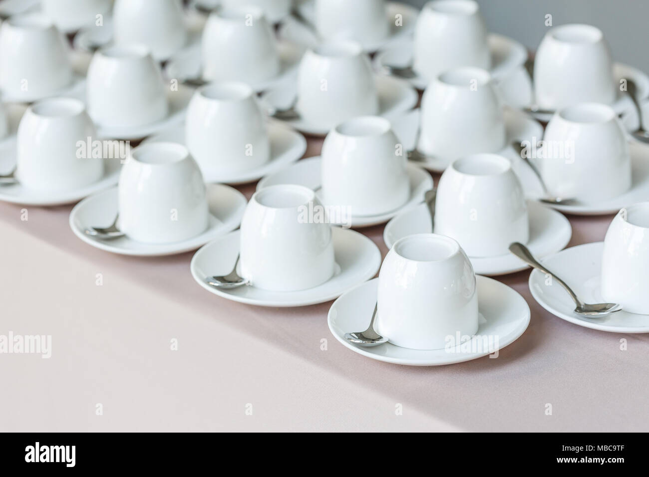 Row espresso cups hi-res stock photography and images - Alamy