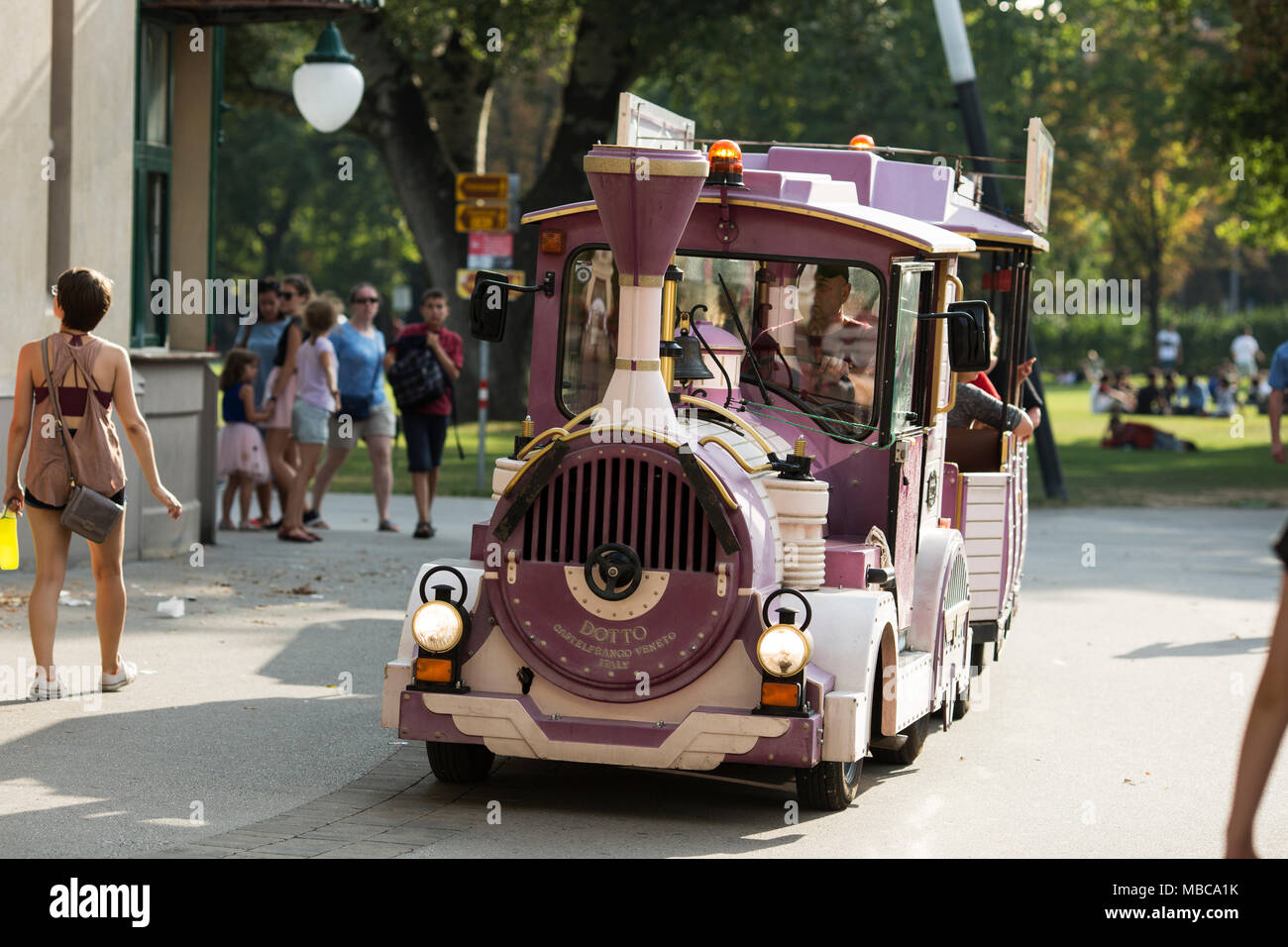 Train carries kids around park hi-res stock photography and images - Alamy
