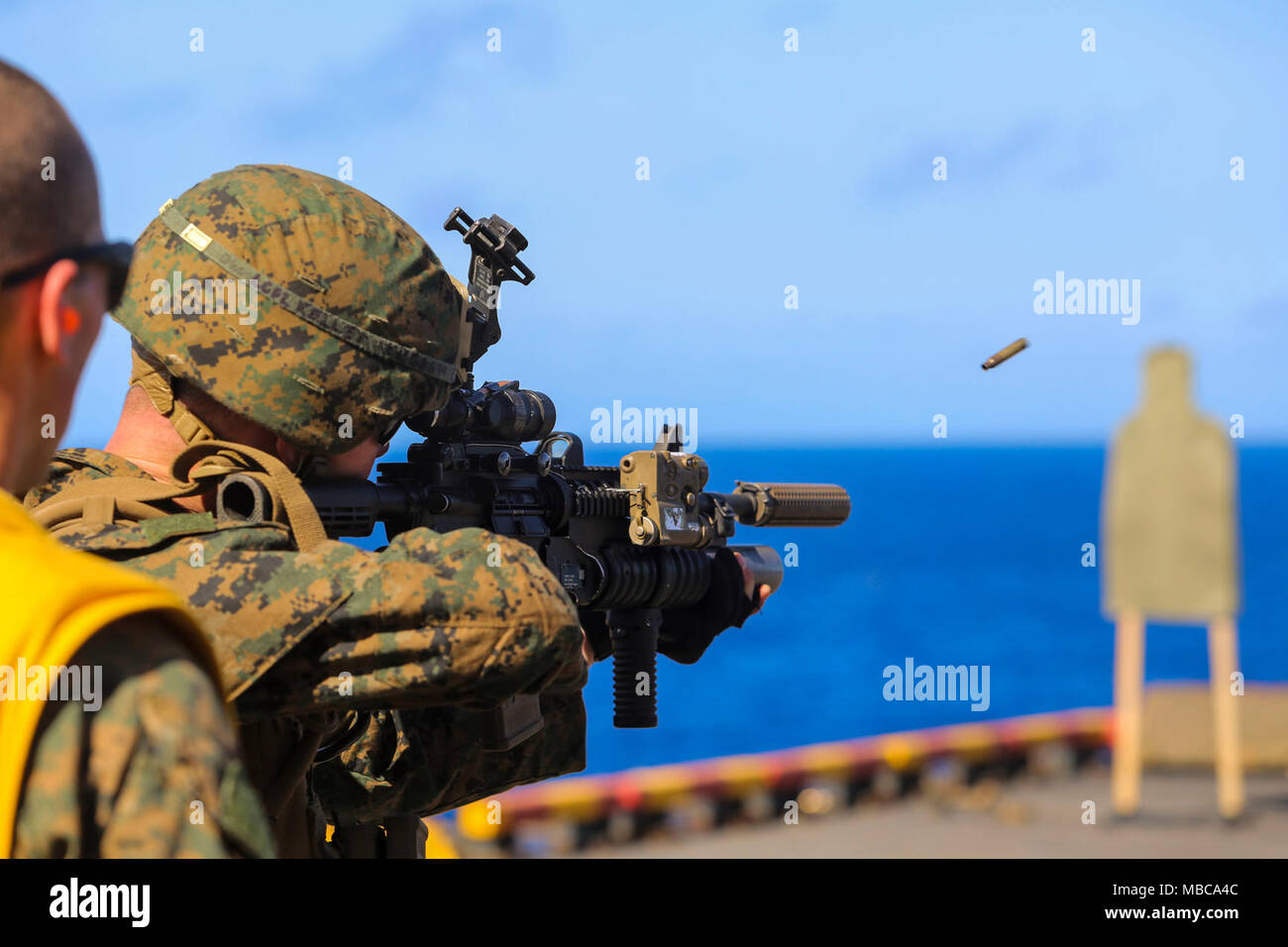 A U.S. Marine with Battalion Landing Team, 2nd Battalion, 6th Marine ...