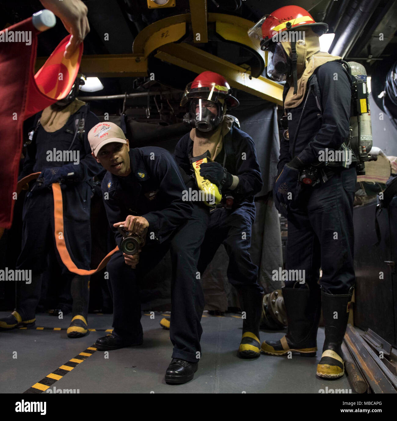 ATLANTIC OCEAN (Feb. 17, 2018) Senior Chief Damage Controlman Shimran ...