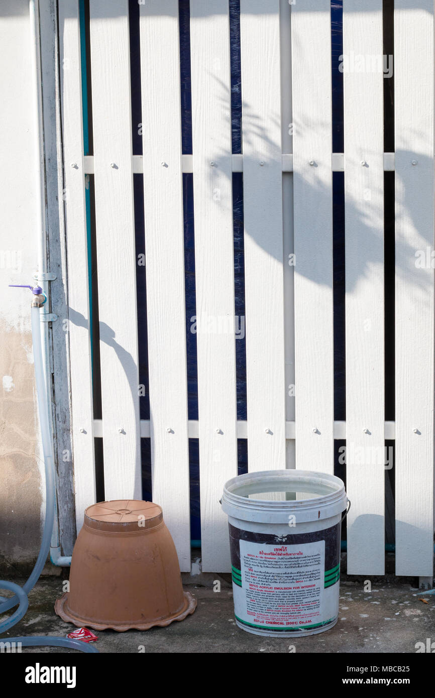 Wood and bucket of water texture and pattern for design and decoration ...