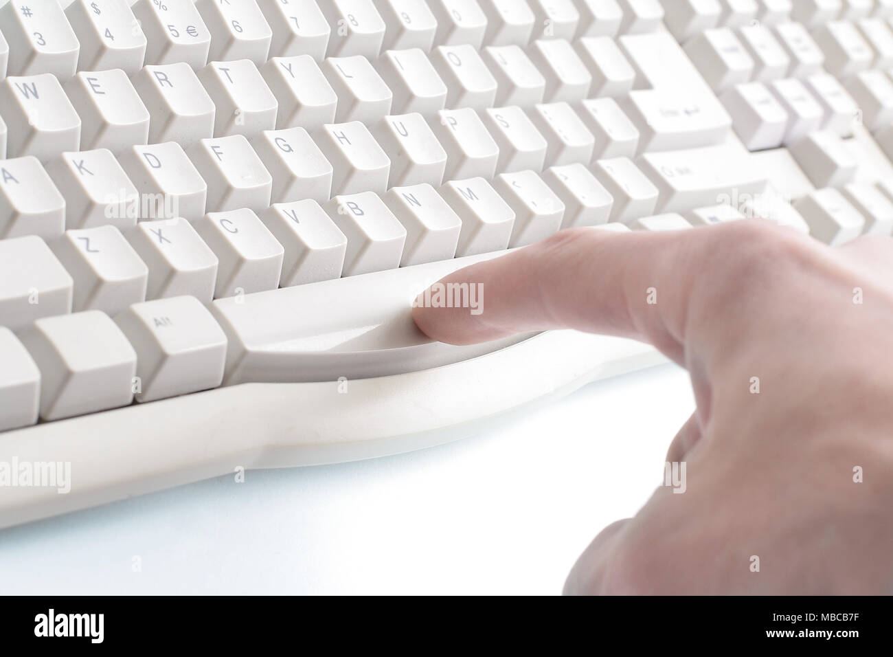 enter information using the keyboard and touch Stock Photo - Alamy