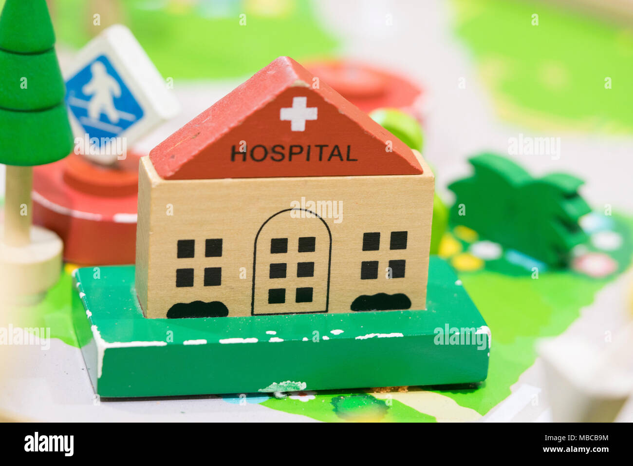 Hospital Wooden Toy Set Play set Educational toys for preschool indoor ...