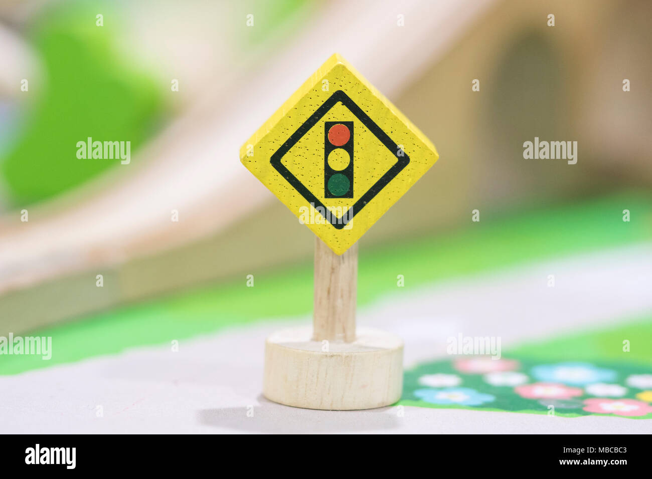 stop road sign - Wooden Toy Set and Street Signs Play set Educational ...