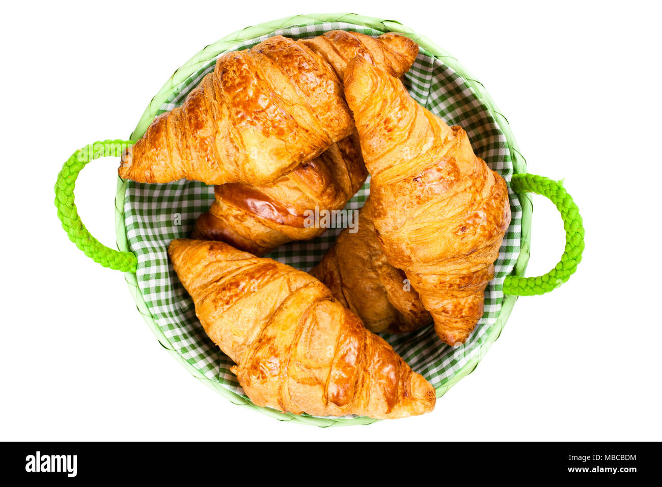 Food fresh french croissants Cut Out Stock Images & Pictures - Alamy