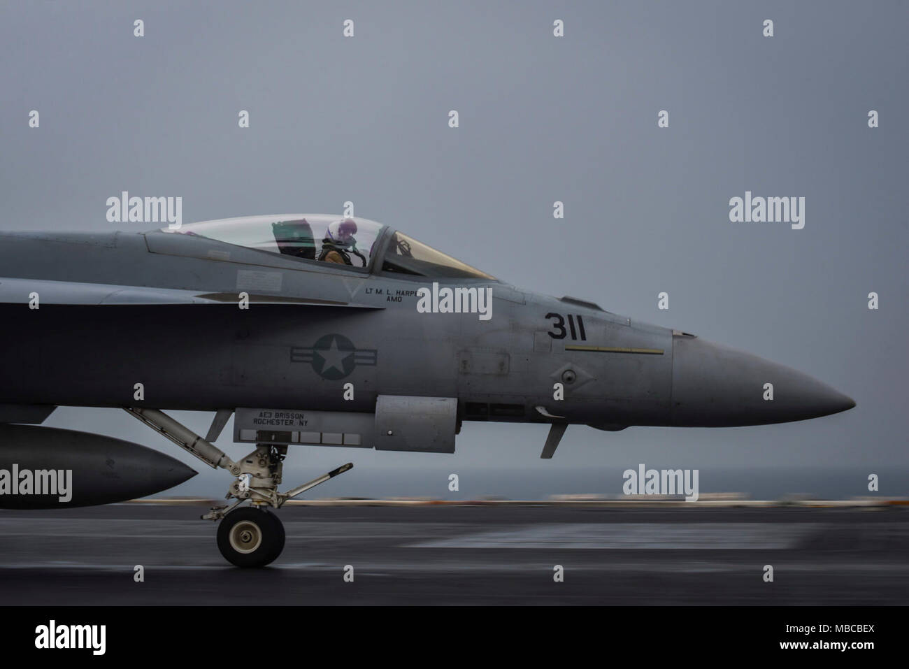 ARABIAN GULF (Feb. 18, 2018) An F/A-18E Super Hornet, assigned to the ...
