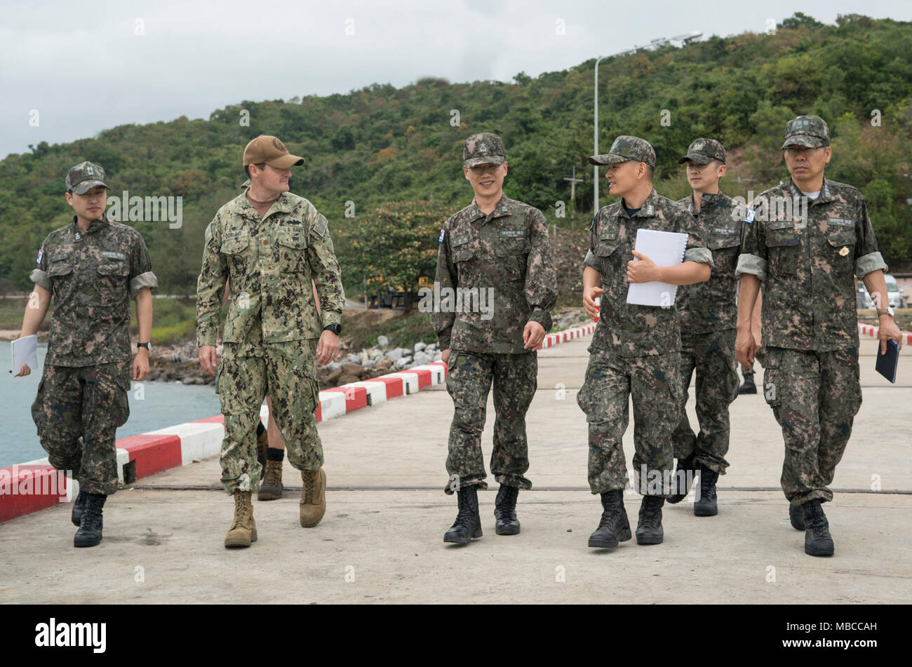 U.S. Navy Lt. Cmdr. Michael Dobling, commanding officer of Underwater ...