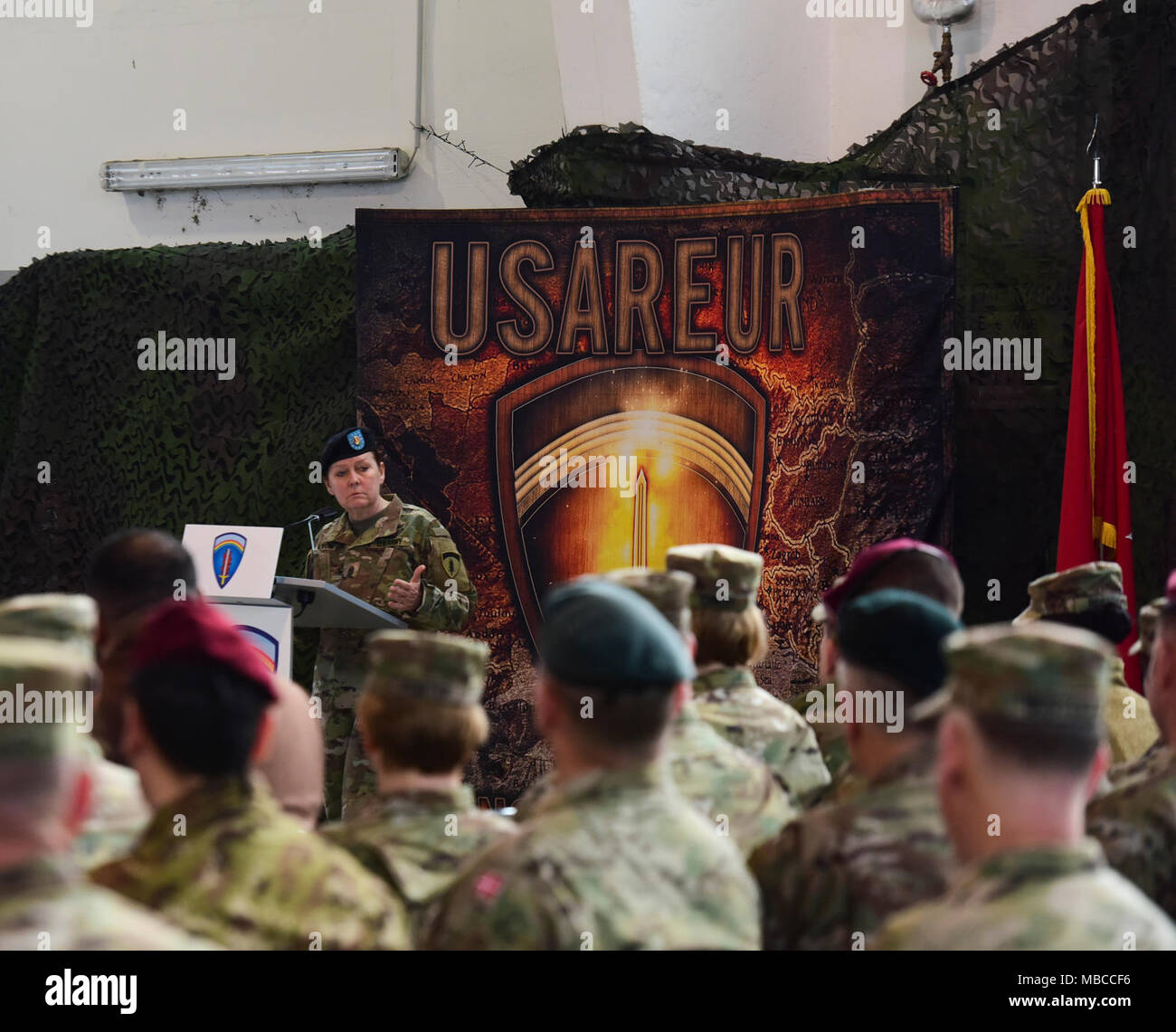 Command Sgt. Maj. Sheryl D. Lyon, U.S. Army Europe's senior enlisted ...