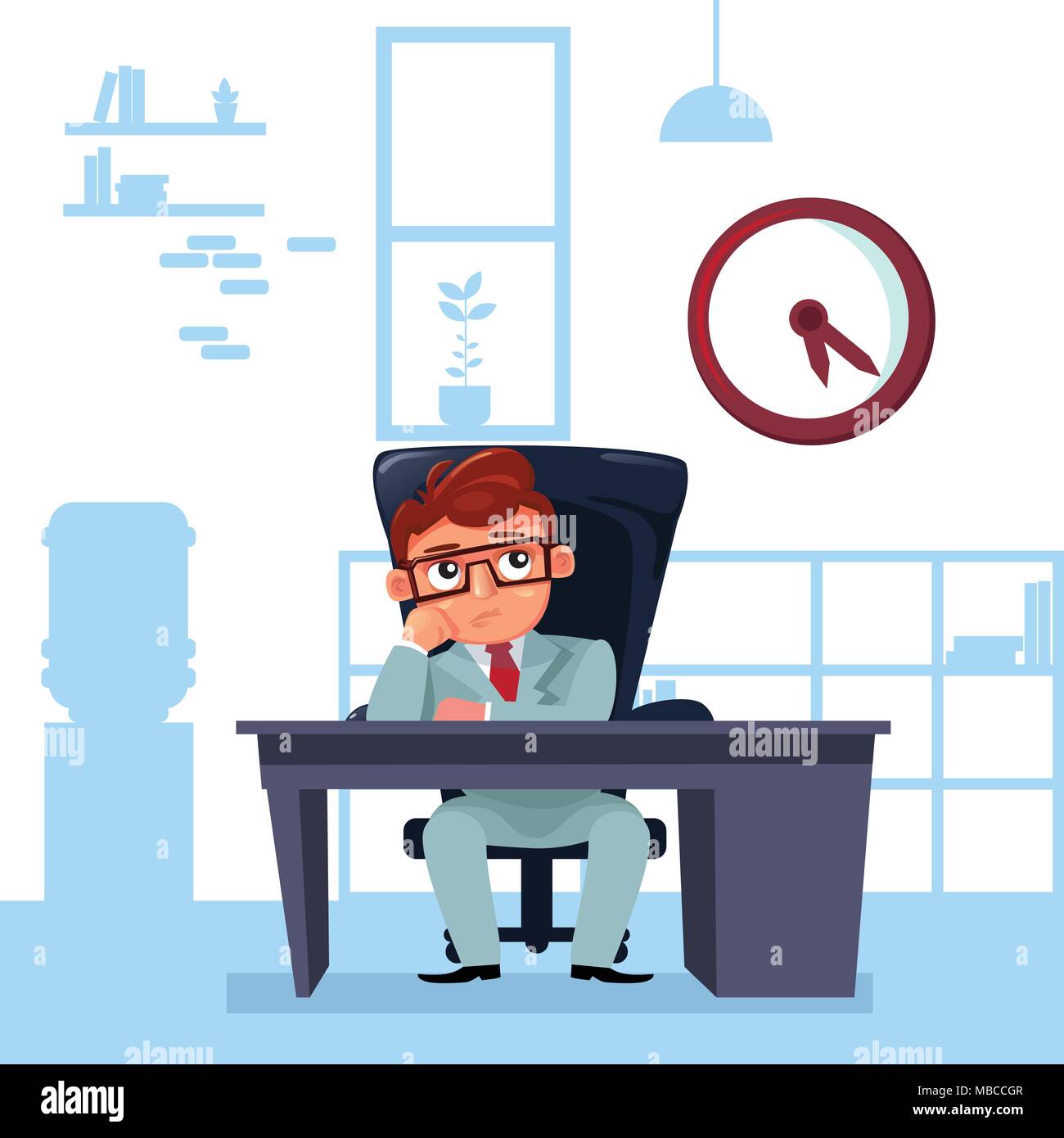 Cartoon character table clock time hi-res stock photography and images ...