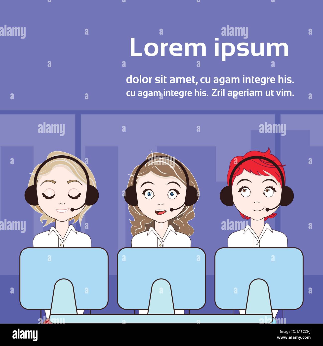 Desktop support background Stock Vector Images - Alamy