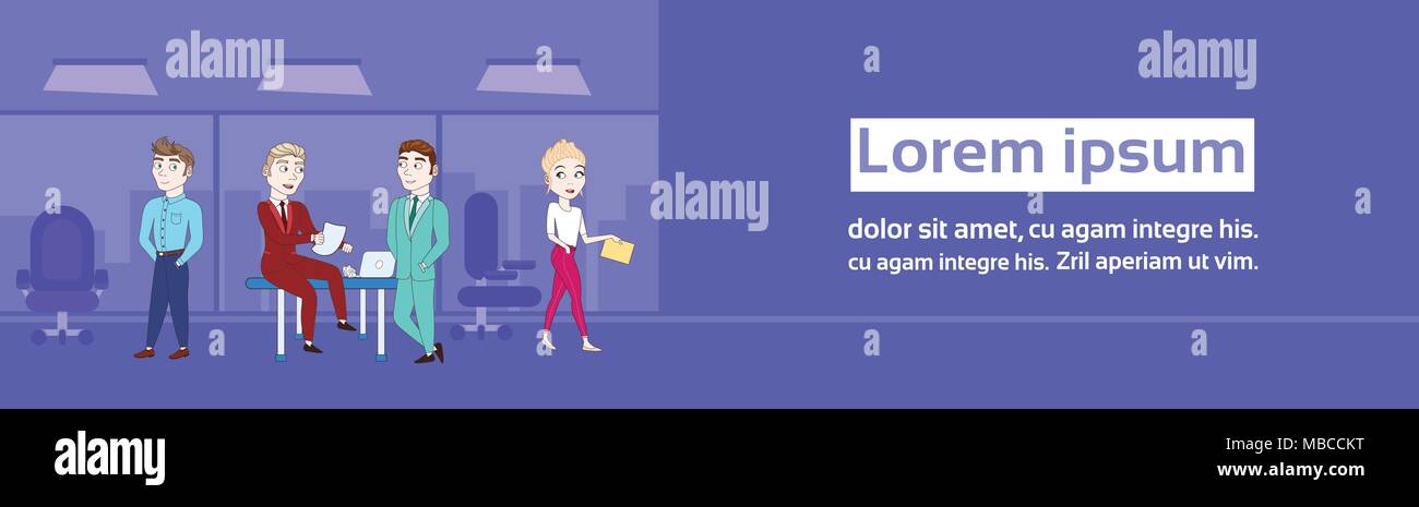 Group Of Business People In Office Team Meeting Brainstorming ...