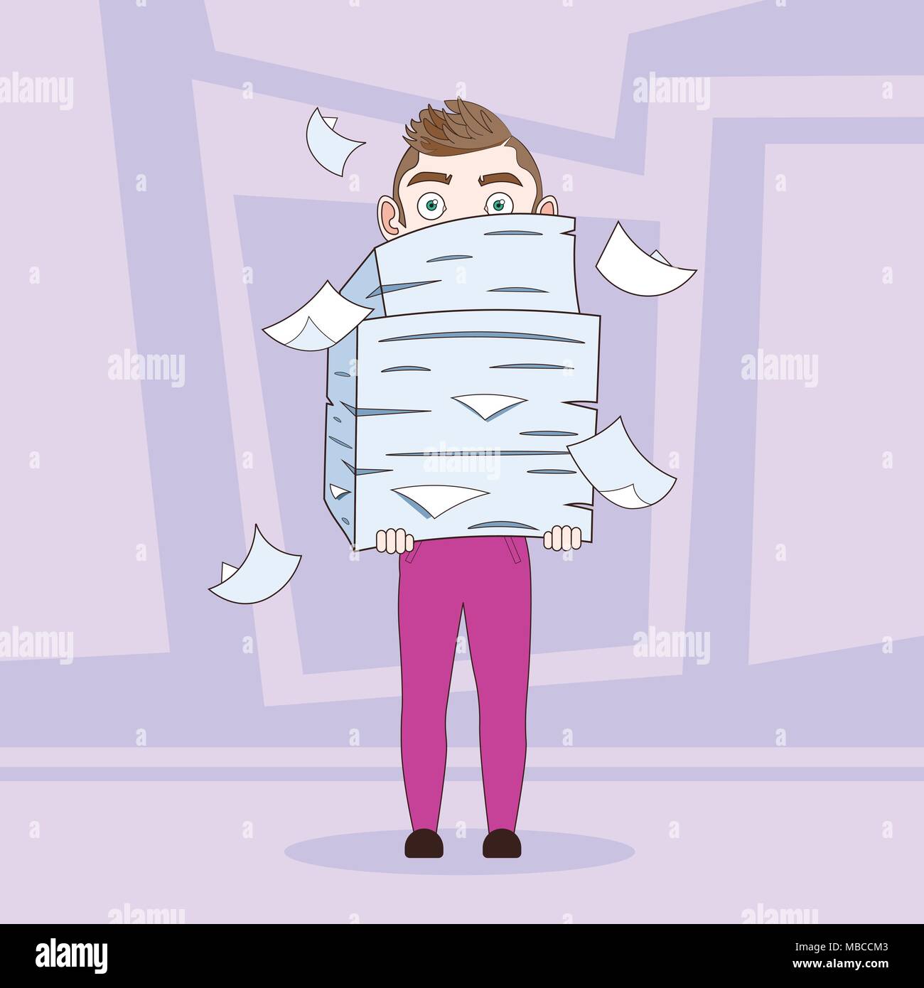 Accounting desk Stock Vector Images - Alamy