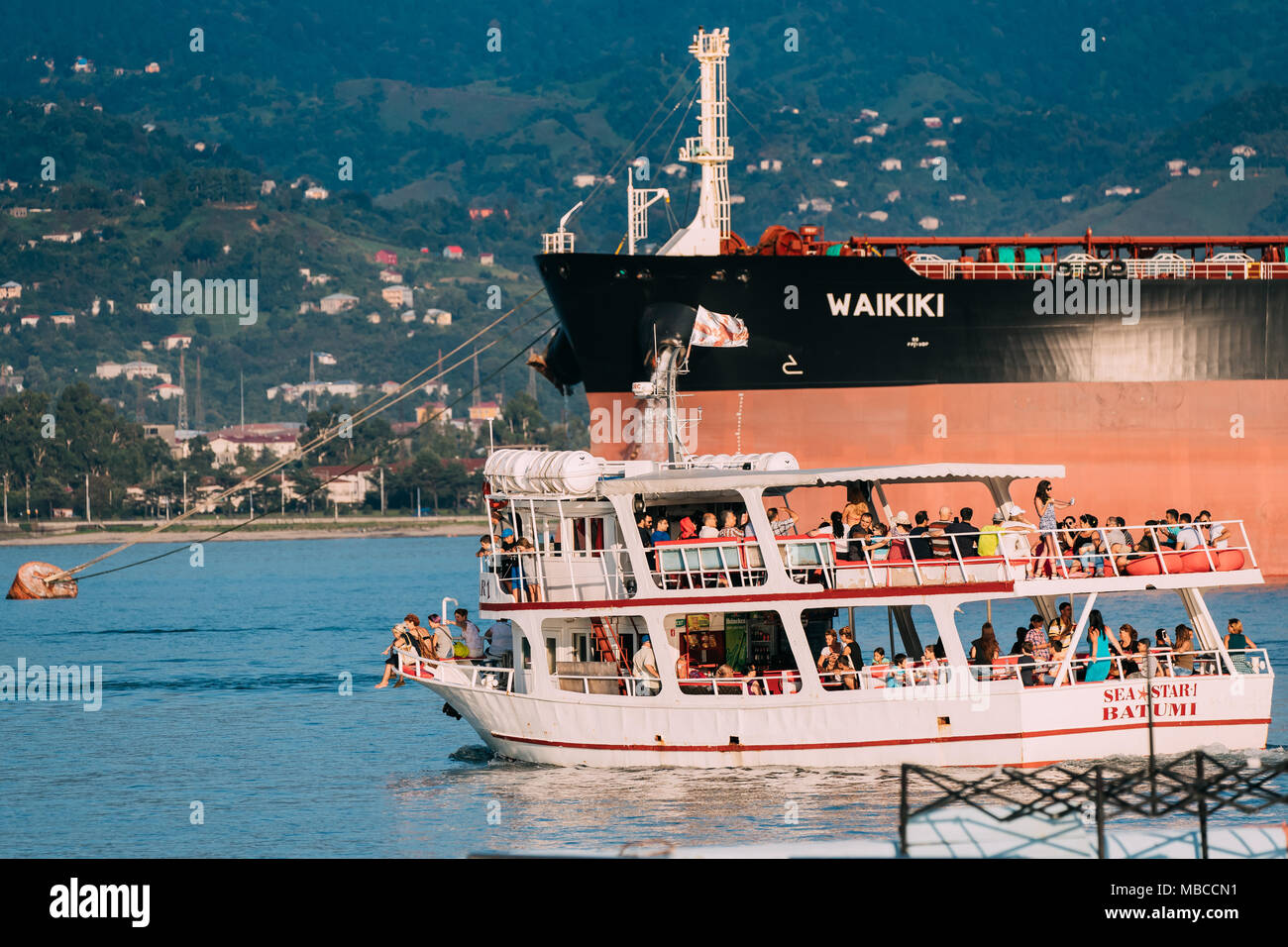 Batumi, Adjara, Georgia - September 10, 2017: Small Pleasure Boat ...