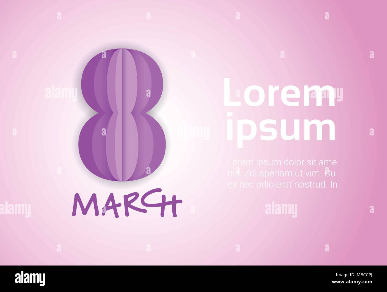 8 march Poster International Woman Day Greeting Card Template Pink ...