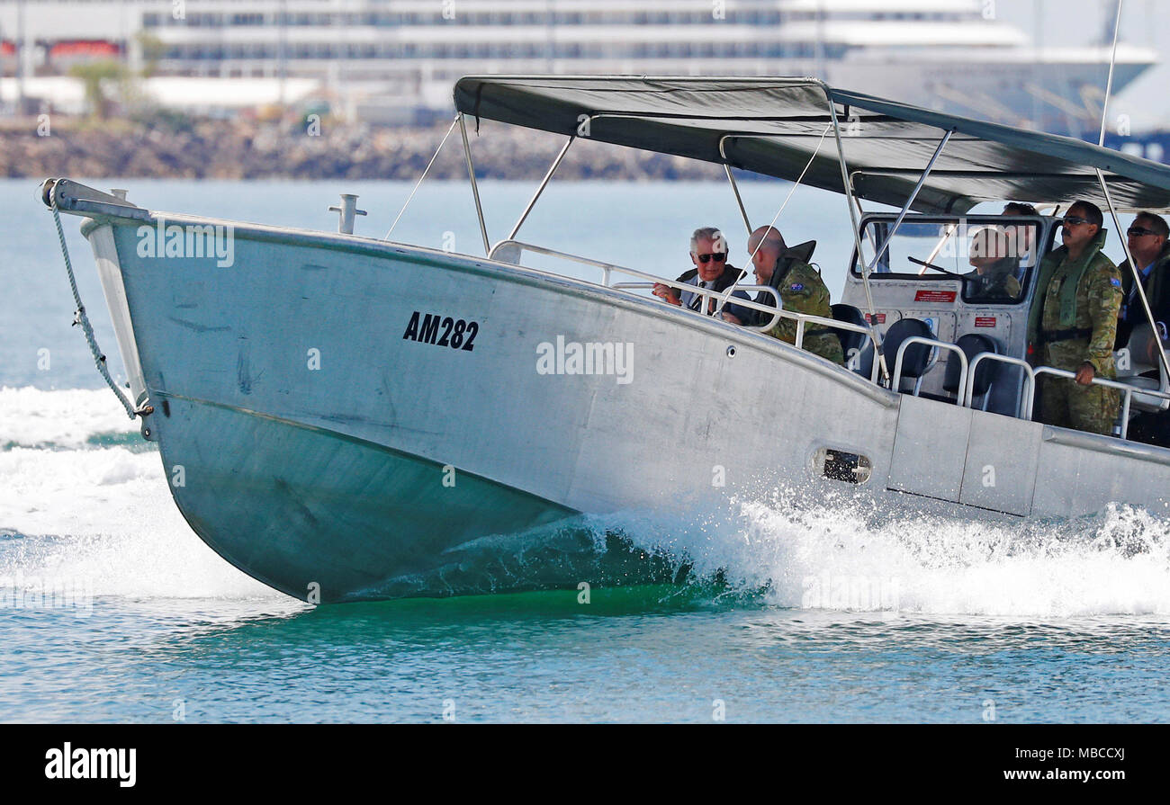 The Prince of Wales tours Darwin Harbour on board a Regional Patrol ...
