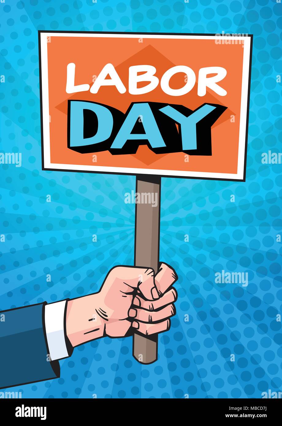 Vintage labor day Stock Vector Images - Alamy
