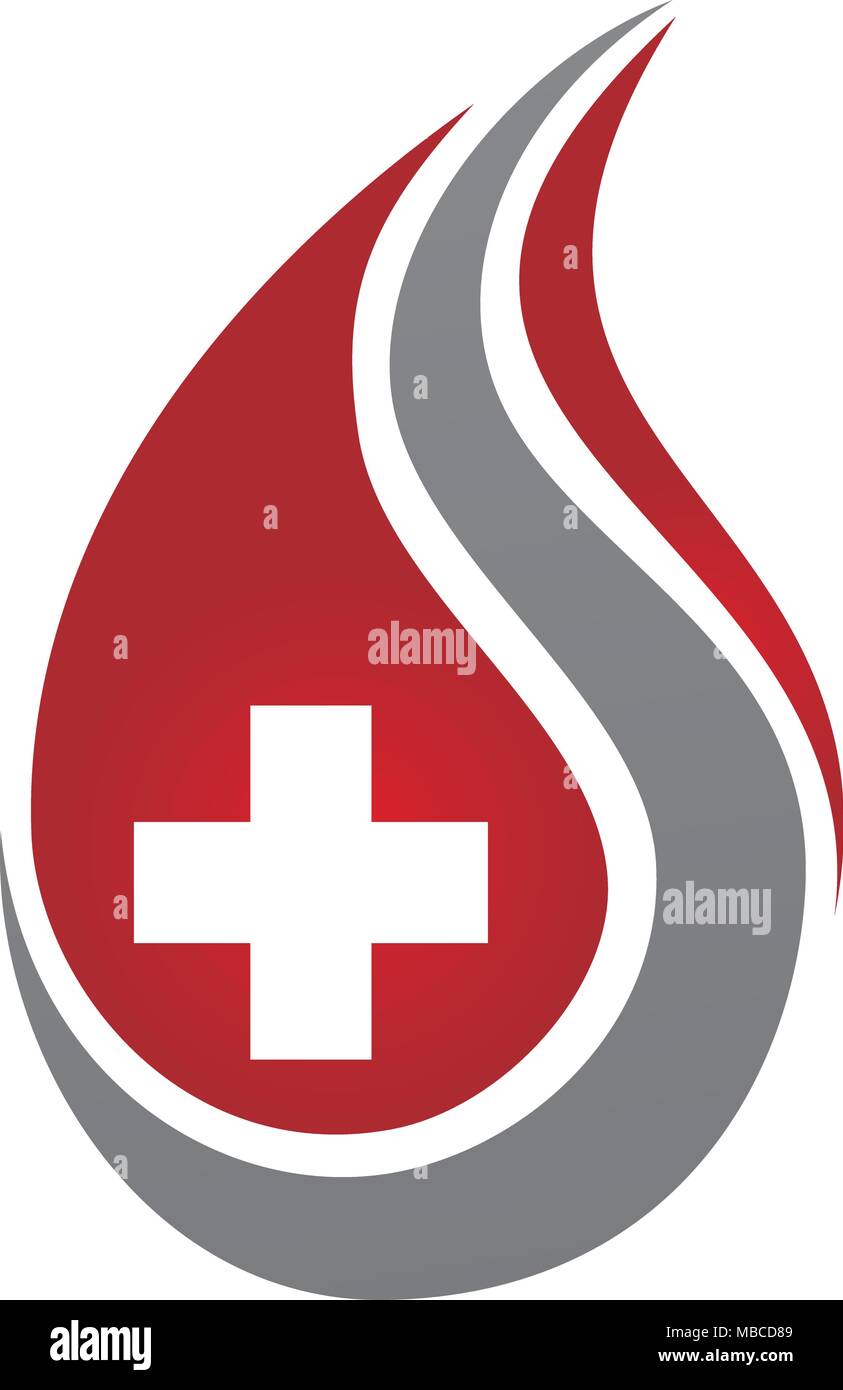 Blood with Cross Health Stock Vector Image & Art - Alamy
