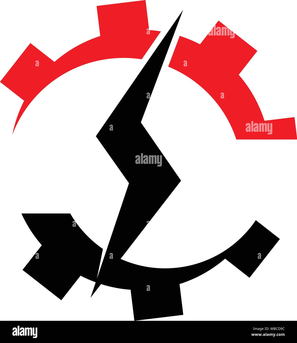 Flash factory thunder gear Stock Vector Images - Alamy