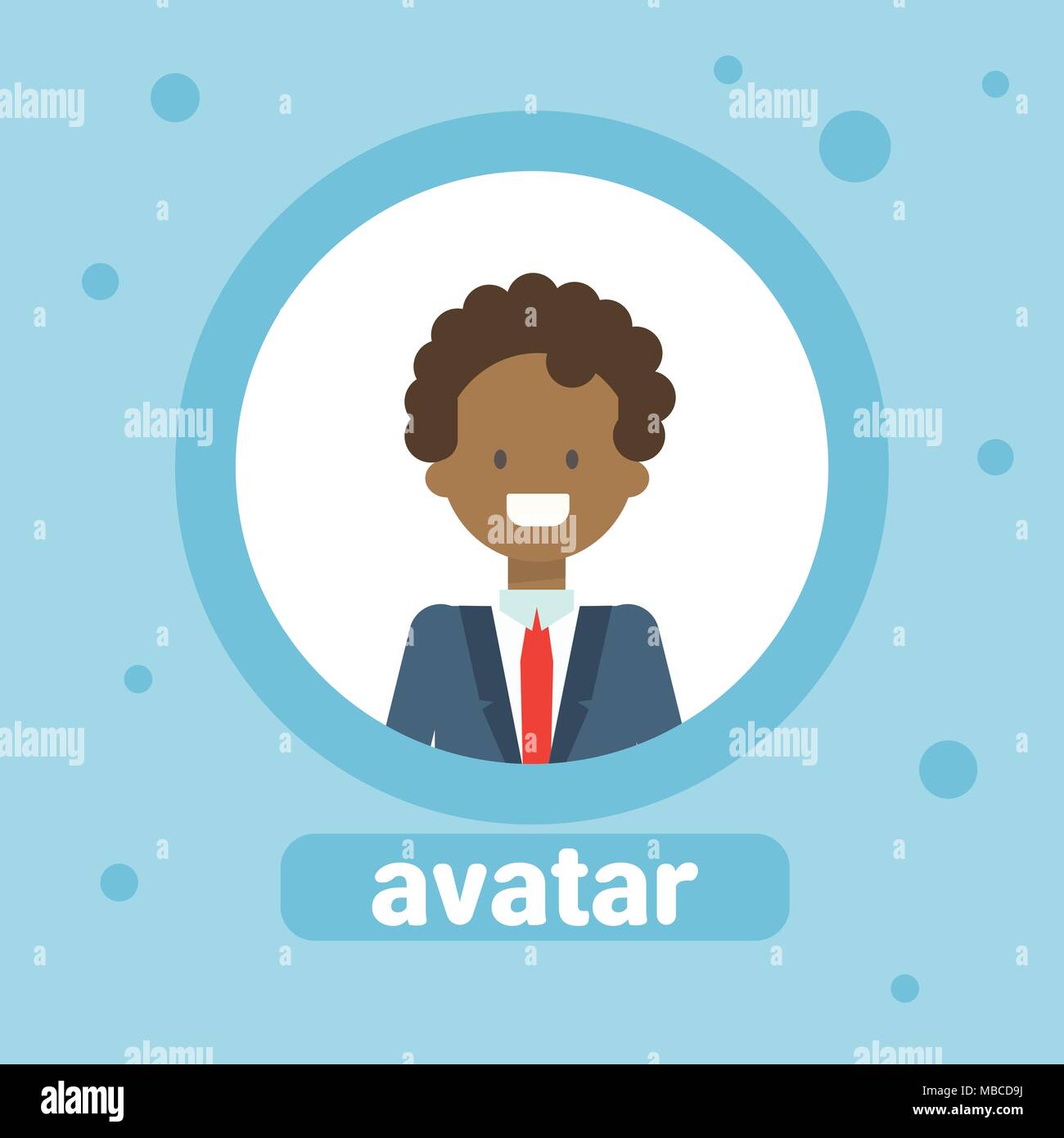 Man African American Avatar Businessman Profile Icon User Image Male ...