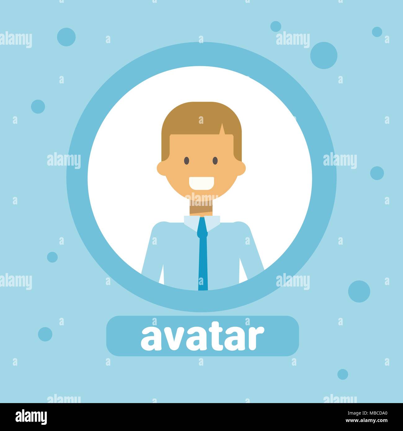 Portrait young man color Stock Vector Images - Alamy