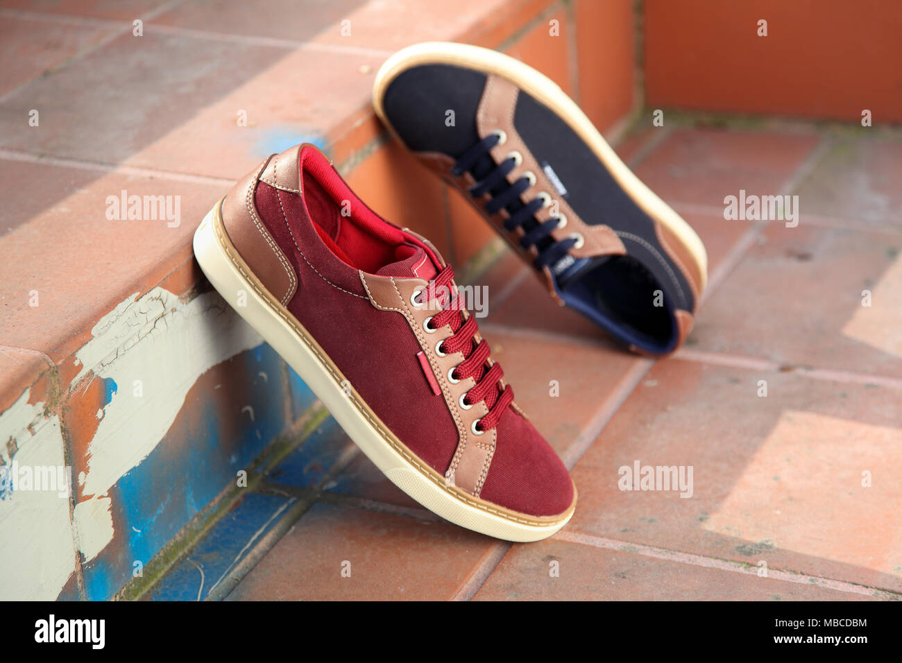 Running shoe pair hi-res stock photography and images - Alamy