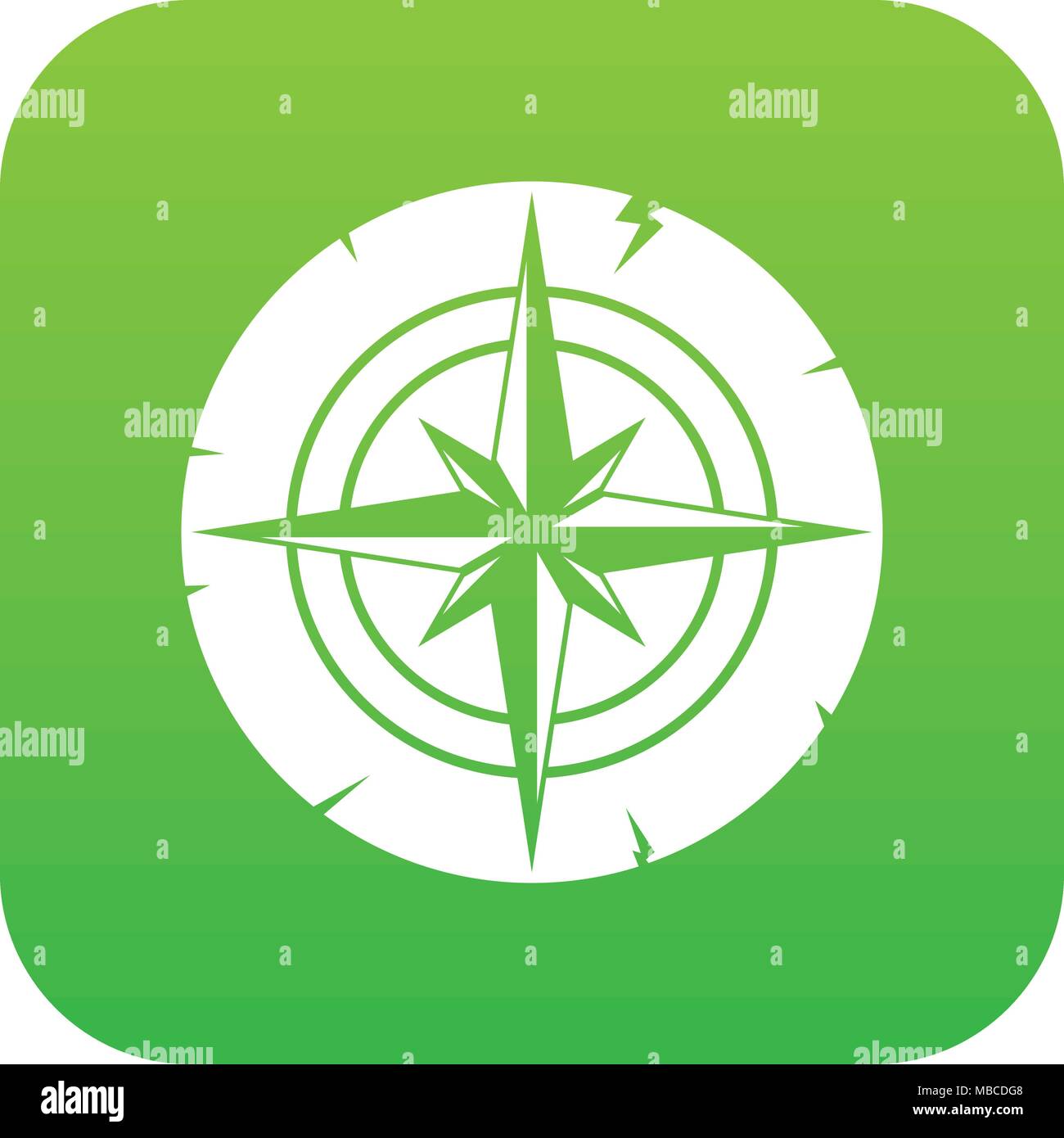 Ancient compass icon digital green Stock Vector Image & Art - Alamy