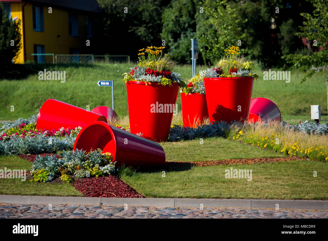 Street landscape design Stock Photo - Alamy