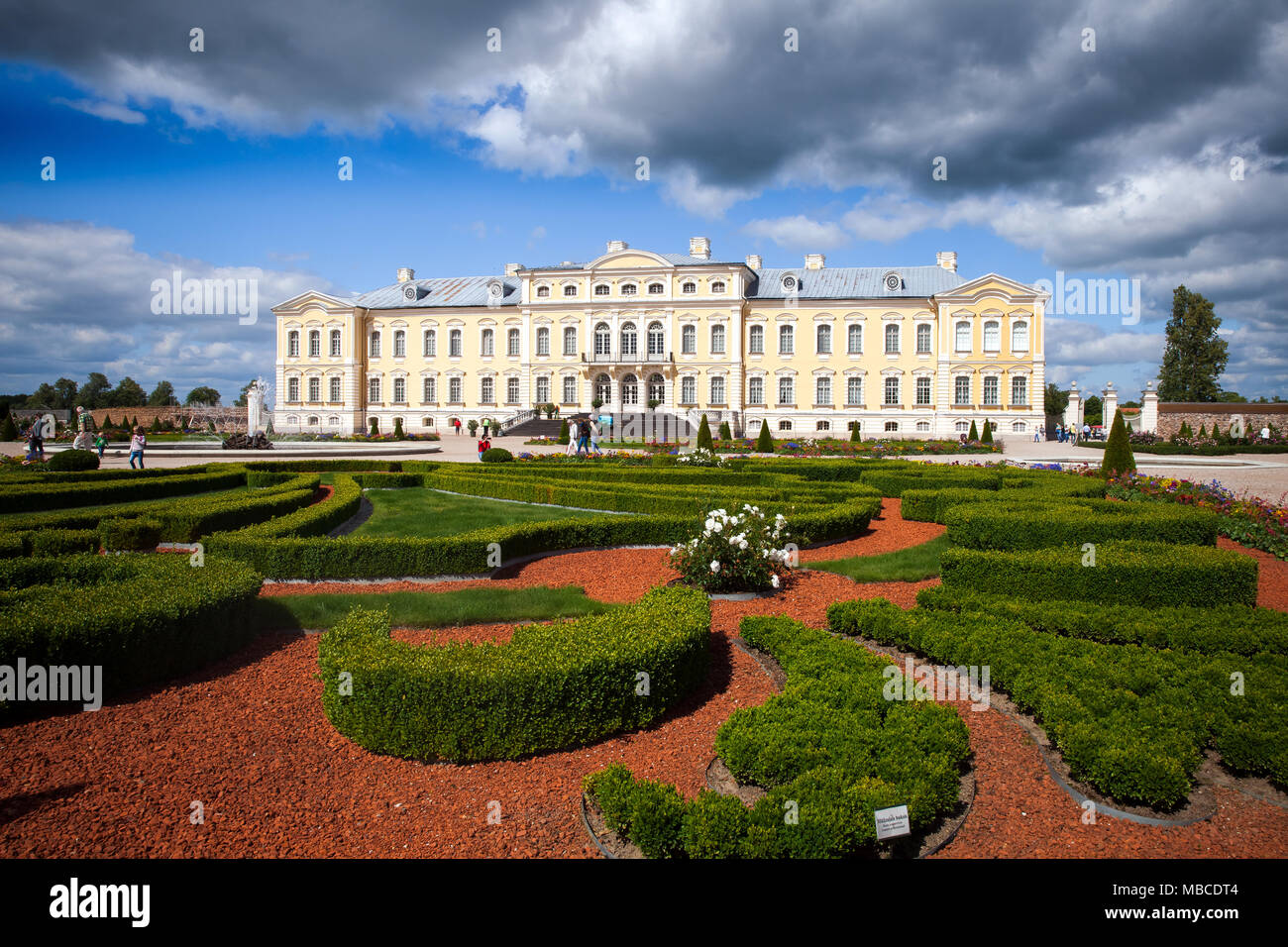Rundale palace in Latvia Stock Photo - Alamy