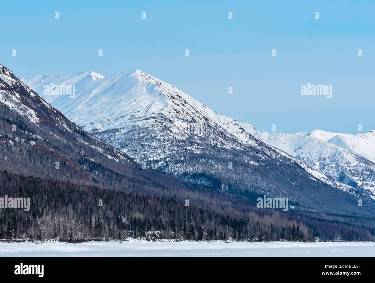 Mountains around Anchorage, Alaska Stock Photo - Alamy
