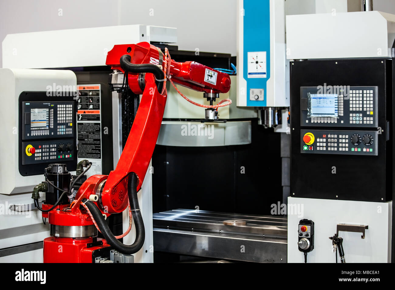 Fully automated CNC machining Stock Photo - Alamy