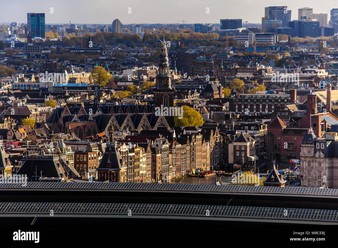 Aerial view of Amsterdam city, Holland Stock Photo - Alamy