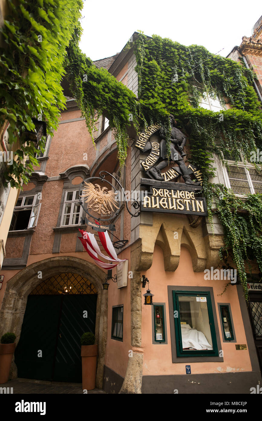 Der Liebe Augustin, a Griechenbeisl (Greek restaurant) in the historic ...
